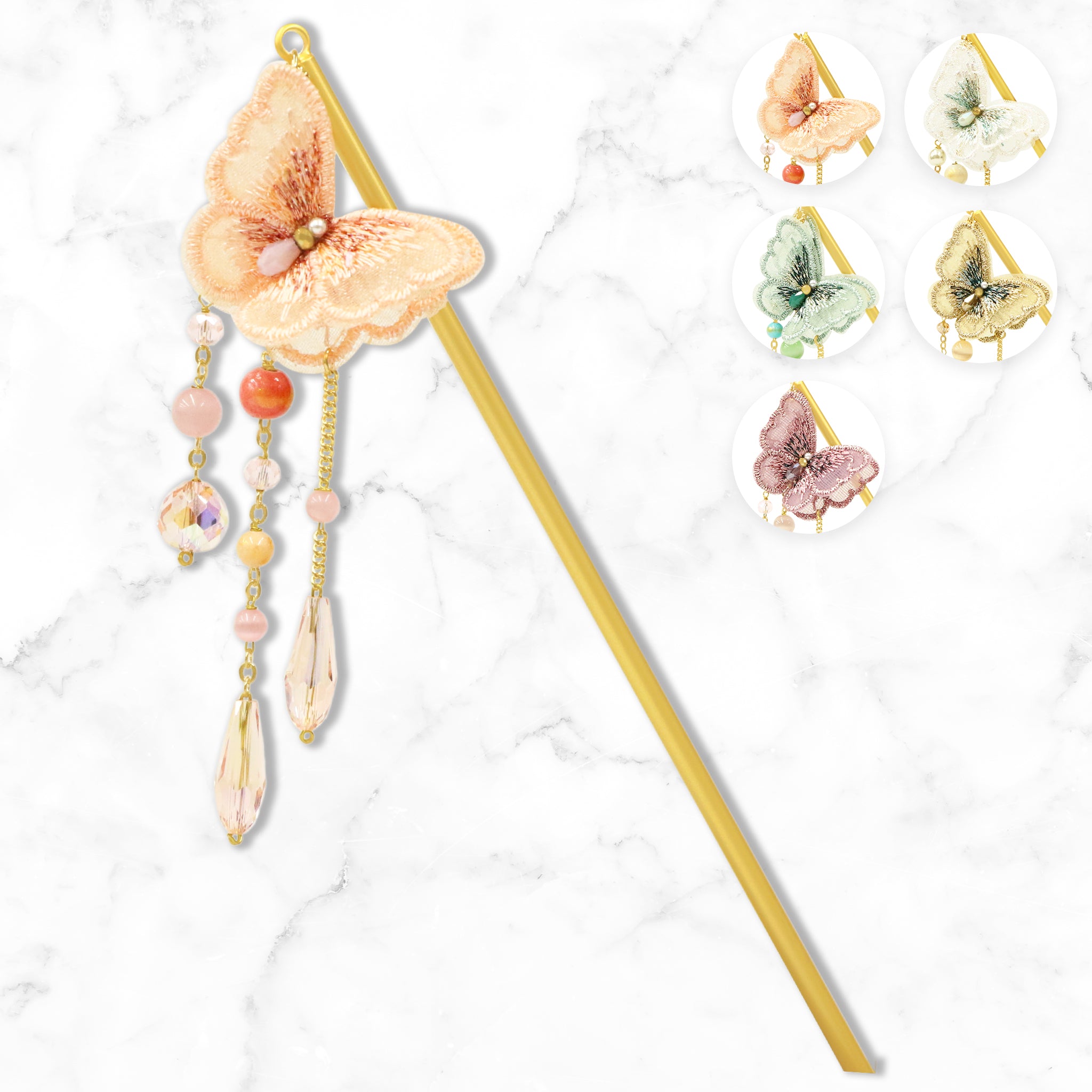 胡蝶の夢一本簪｜普段使いの簪・ヘアアクセサリーブランド[かんざし屋wargo]